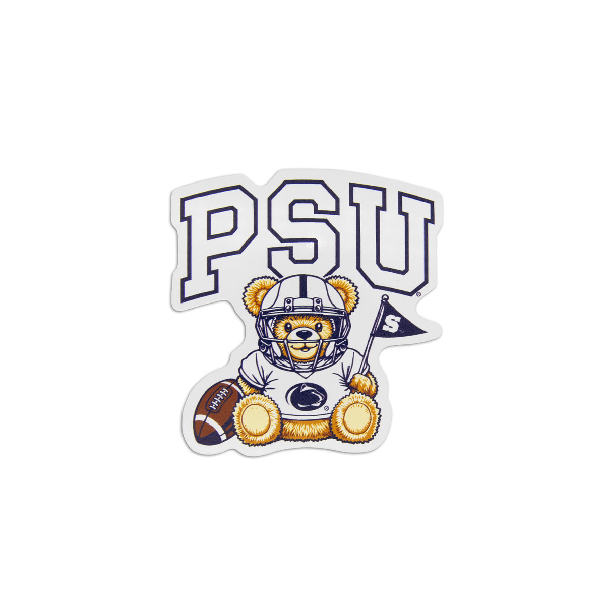 Penn State Football Bear 3" Magnet – PennStateClothes.com