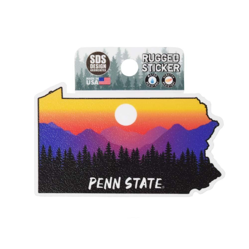 Penn State Rugged Sunset Sticker – PennStateClothes.com