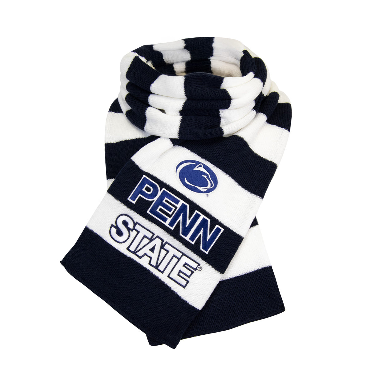 Penn State Nittany Lion Stripe Scarf – PennStateClothes.com