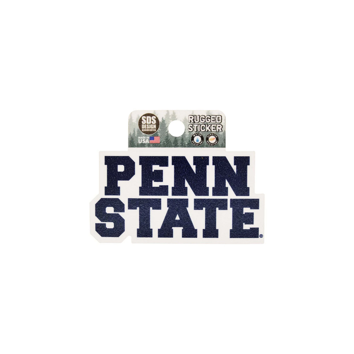 Penn State Block Rugged Sticker – PennStateClothes.com