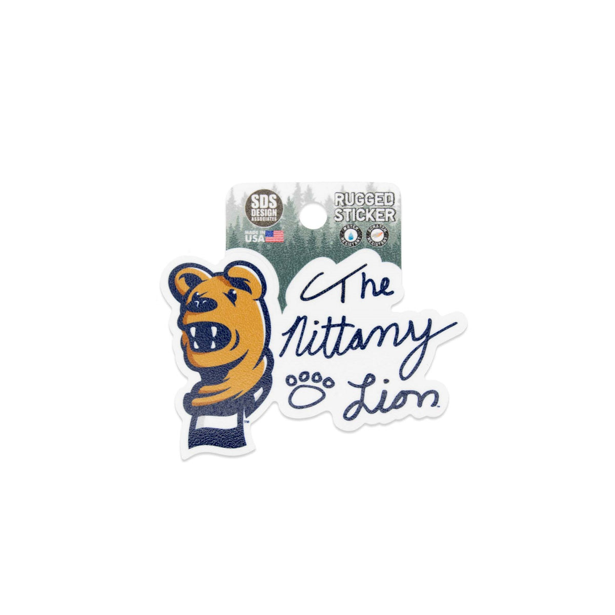 Penn State New Mascot Nittany Lion Signature Rugged Sticker ...