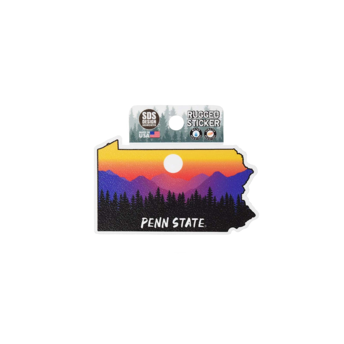 Penn State Rugged Sunset Sticker – PennStateClothes.com