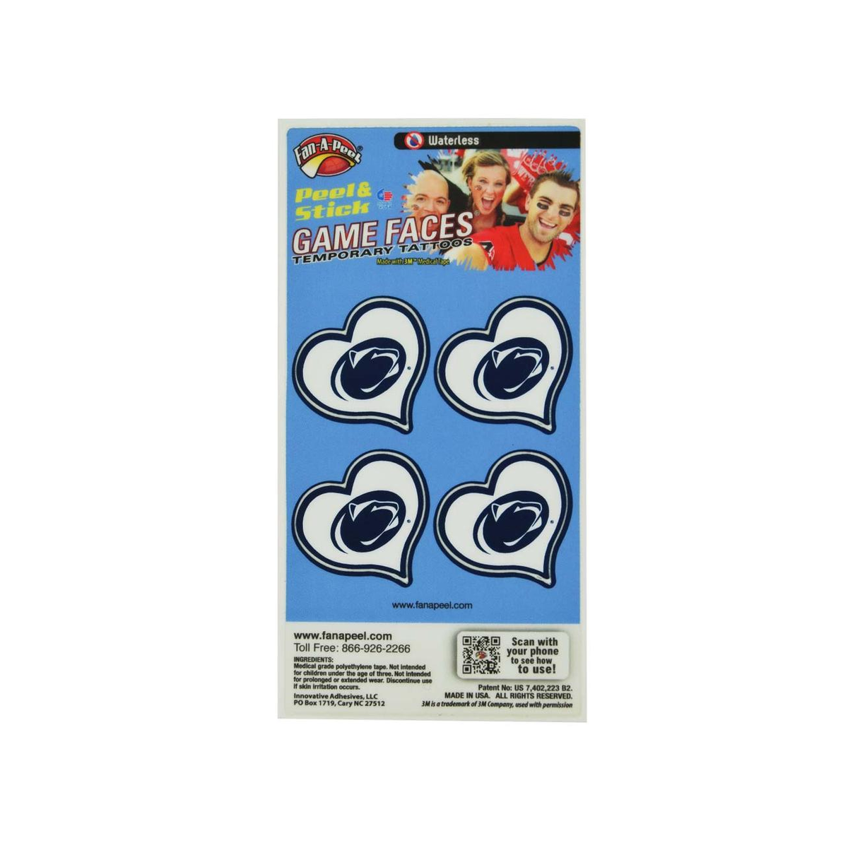 Penn State Waterless Heart Tattoos – PennStateClothes.com