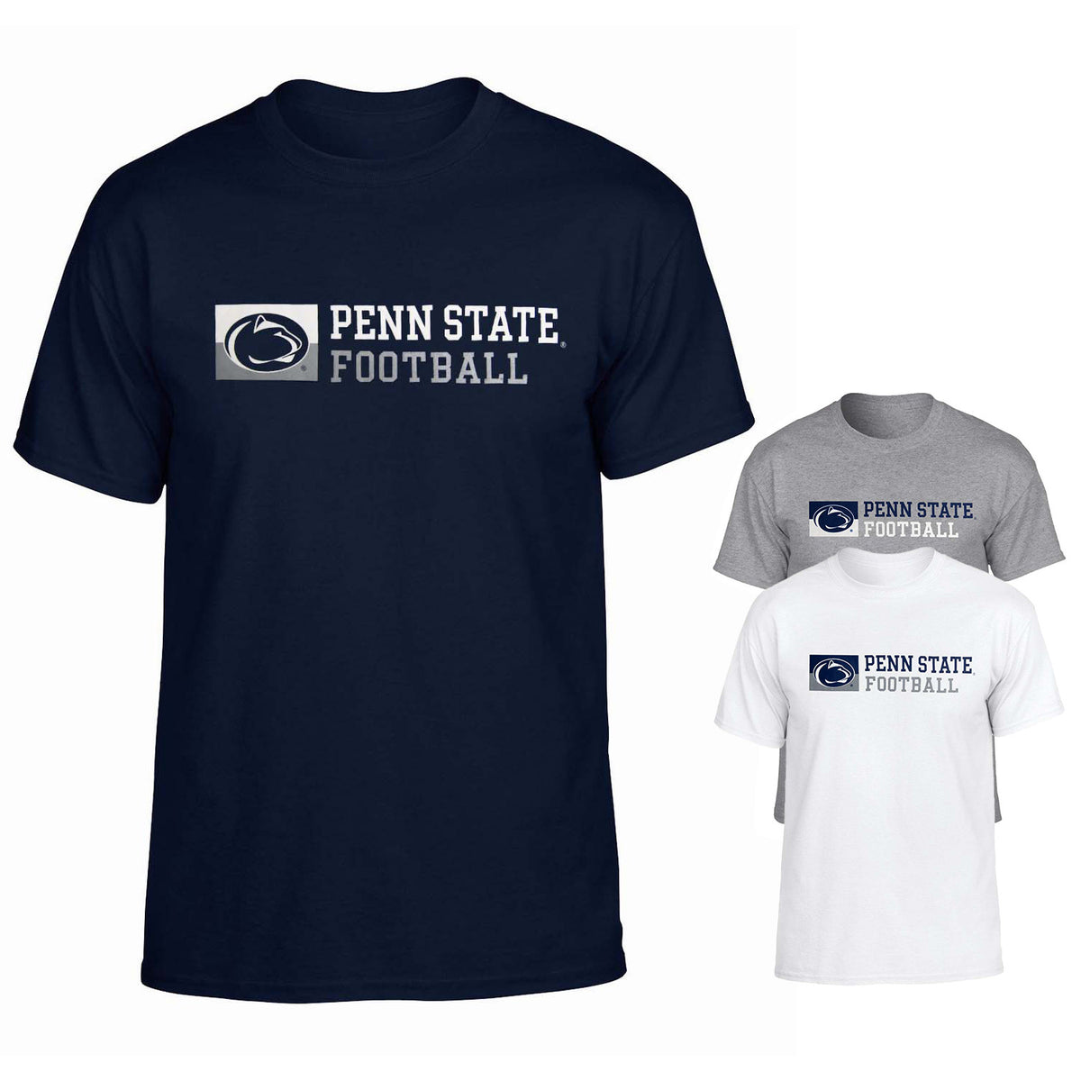 Penn State Stacked Football T-Shirt – PennStateClothes.com